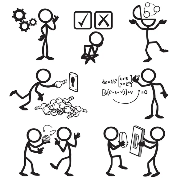 Stick man drawing Stock Vectors, Royalty Free Stick man drawing ...
