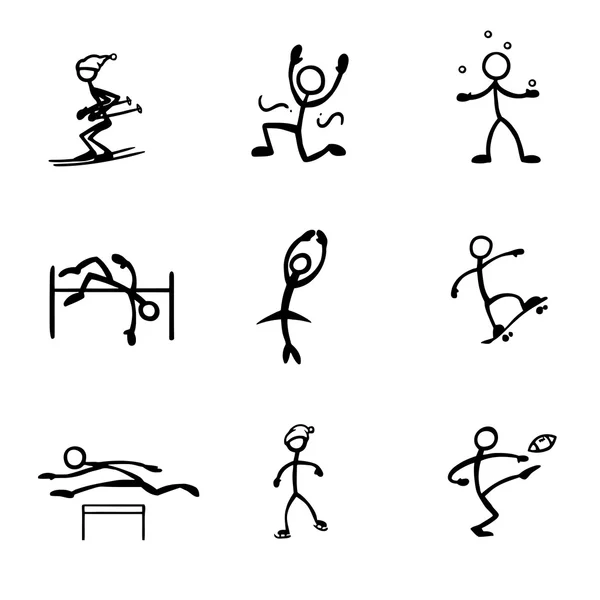 Sports stick figure Stock Vectors, Royalty Free Sports stick figure ...