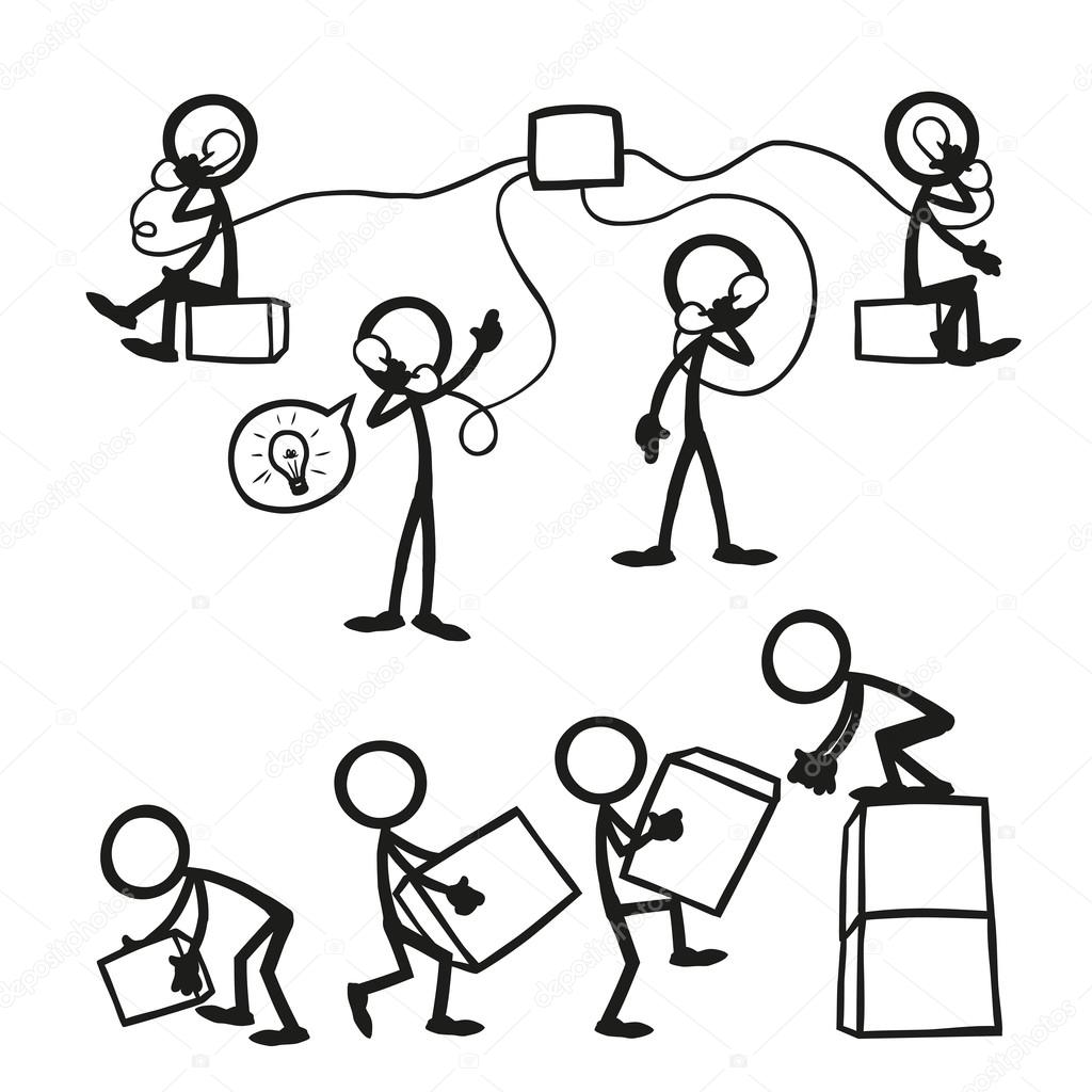 Business Stick Figures