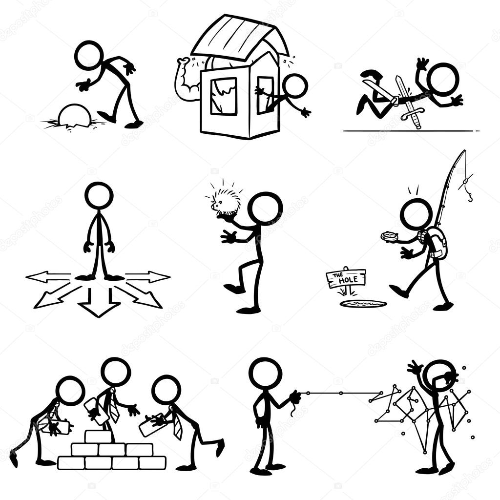 Business Stick Figures