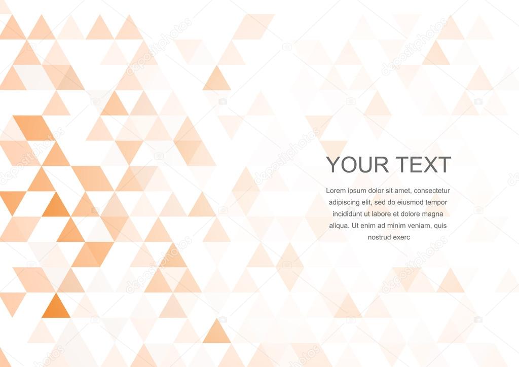 Vector : Orange triangles texture background Stock Vector Image by ...