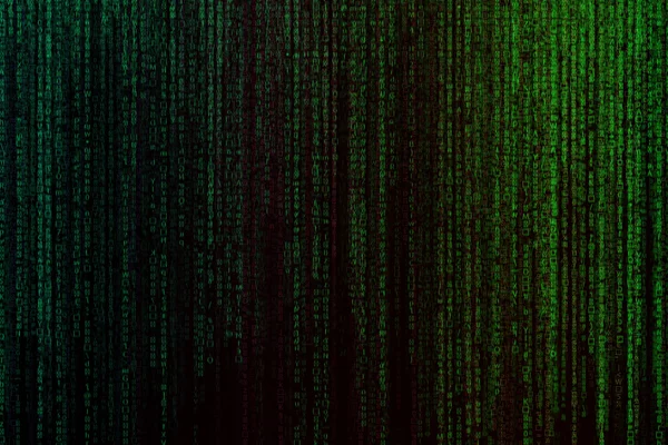 Matrix background with the colorful symbols, motion blur Stock Photo by ...