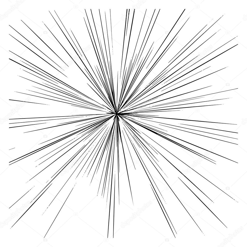 Illustration vector abstract manga speed motion black starburst ...