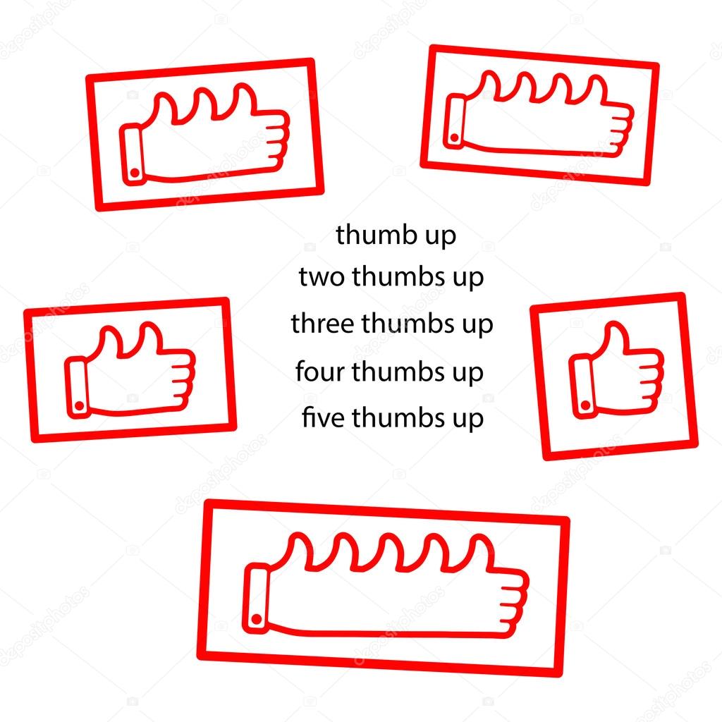 Red thumb up clean stamp, rating concept ⬇ Vector Image by © a3701027d ...