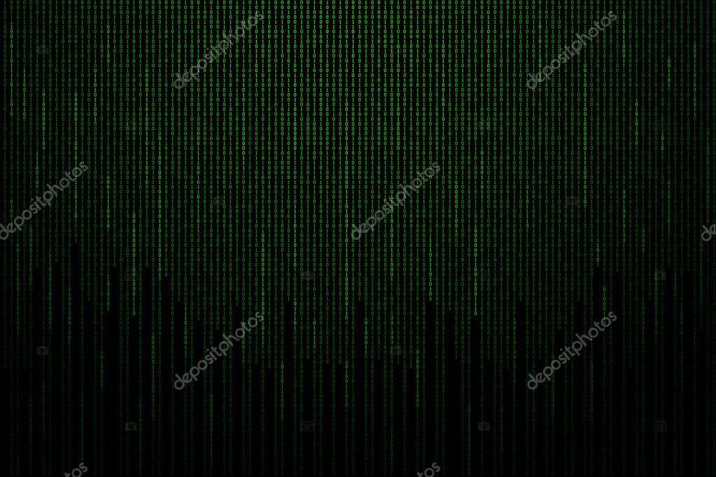 Matrix background with the green binary code Stock Photo by ©a3701027d ...