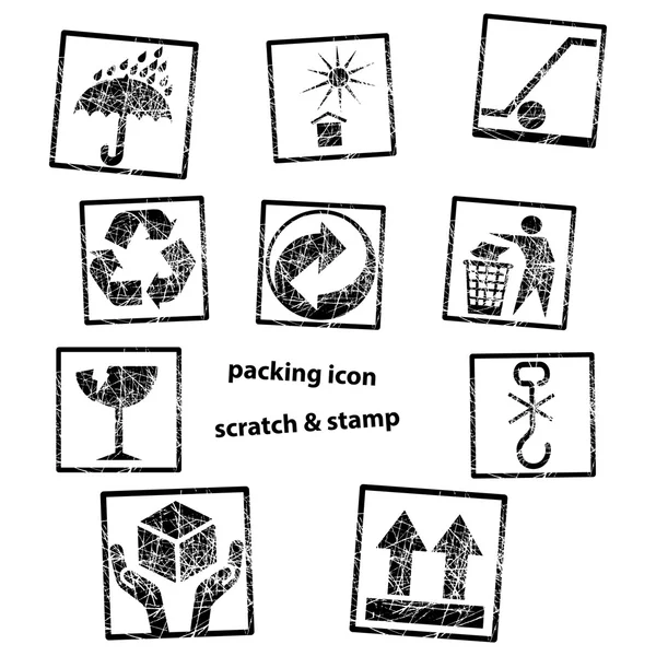 Carton handling symbol Vector Art Stock Images | Depositphotos