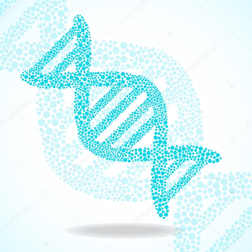 Abstract DNA, molecular structure. Vector illustration. Eps 10 Stock ...