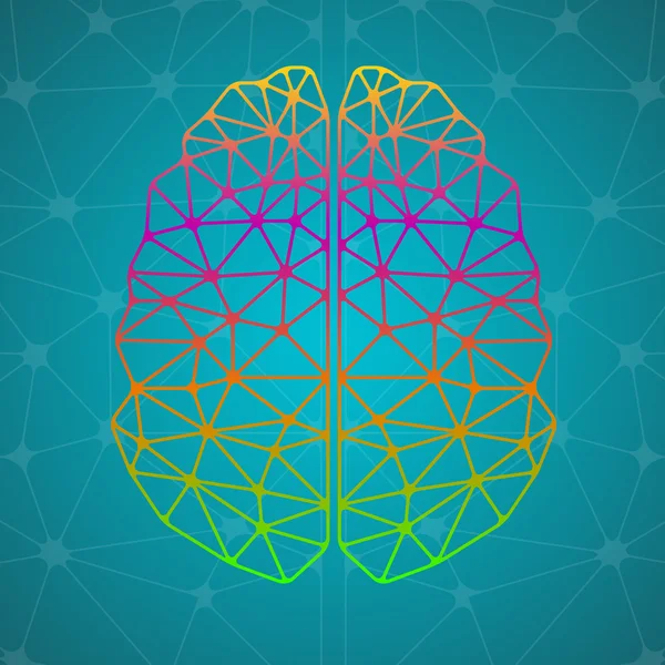 Abstract geometric brain, network connections Stock Vector Image by ©vladystock #103205116