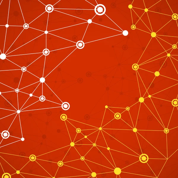 Abstract background with connecting dots and lines. Modern technology ...