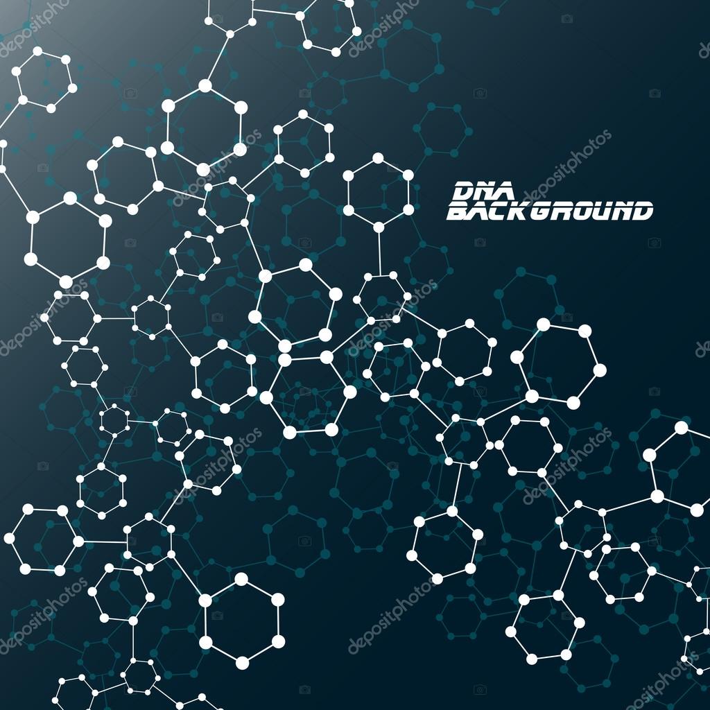 Molecule DNA. Abstract background. Vector illustration. Eps10 Stock ...