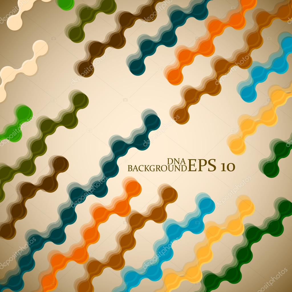 Colorful molecule DNA. Abstract background. Vector illustration. Eps10 ...