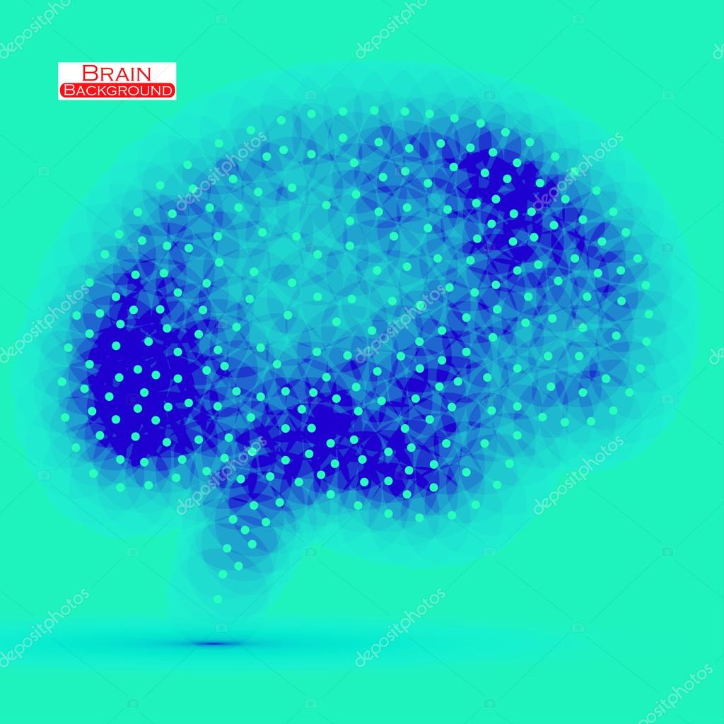 Neon brain. Vector illustration. Eps 10 Stock Vector Image by ...