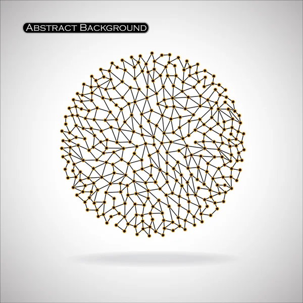 Abstract spherical shape. Points. Isolated on white background. Vector ...