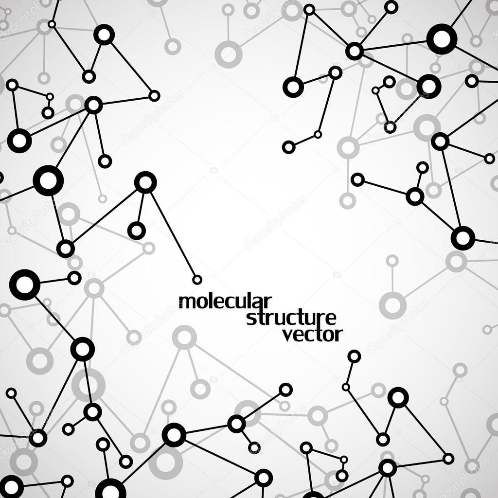 Molecule structure. DNA. Abstract background. Vector illustration ...