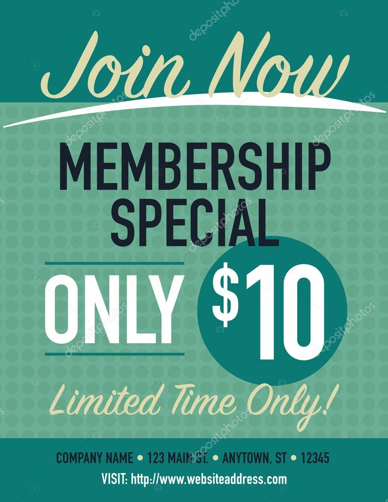 Join now membership poster Stock Vector by ©rmackayphoto 73828739