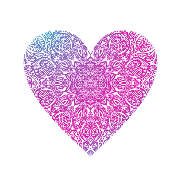 Heart mandala Vector Art Stock Images | Depositphotos