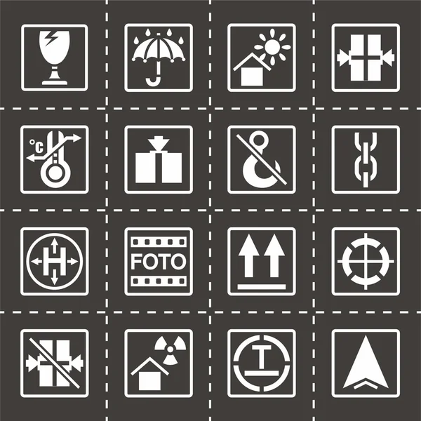 Vector Marking of cargo icon set Stock Vector Image by ©annexs #95087676