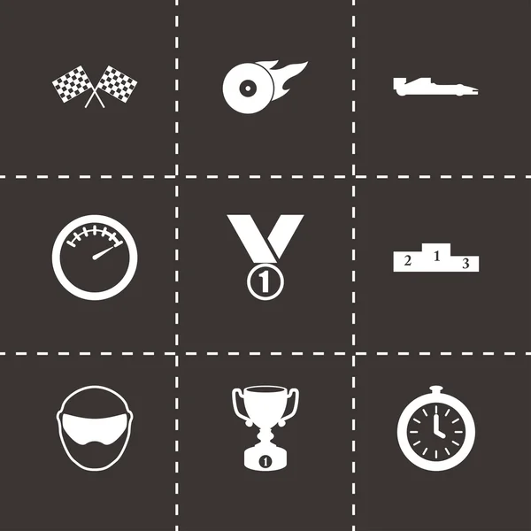 Vector black racing icons set Stock Vector Image by ©annexs #58069081