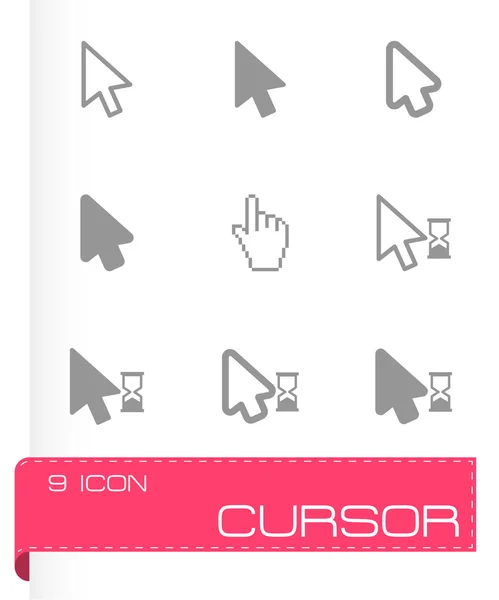 Vector black cursor icon set — Stock Vector © annexs #58024351
