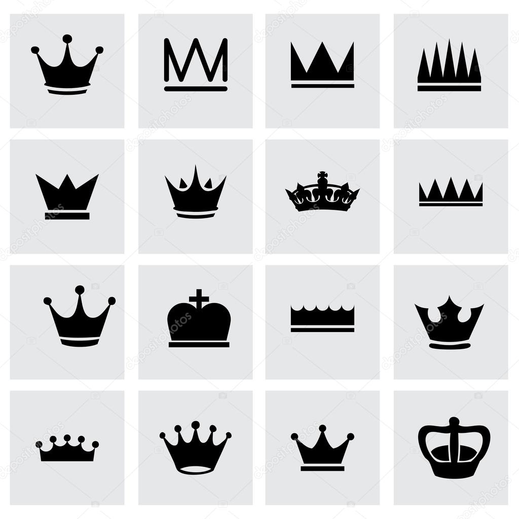 Couronne icon set vector — Image vectorielle annexs © #58422369