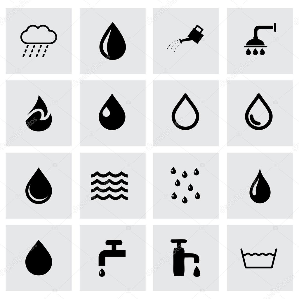 Vector water icon set Stock Vector Image by ©annexs #58424075