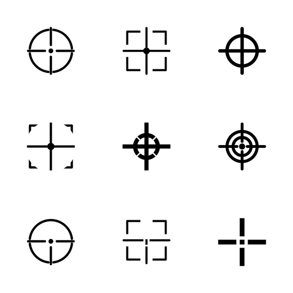 Vector balck crosshair icons set Stock Vector Image by ©skarin1 #44480735