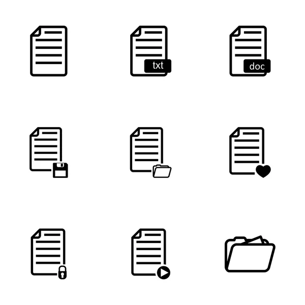Document Flat Line Icons Set Agreement File Application Form More Stock ...