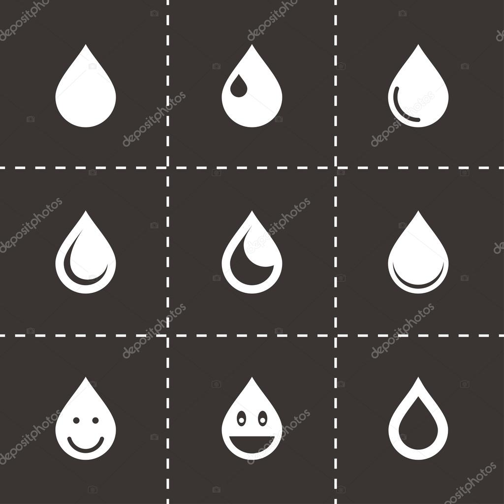 Vector drop icon set Stock Vector by ©annexs 66312023