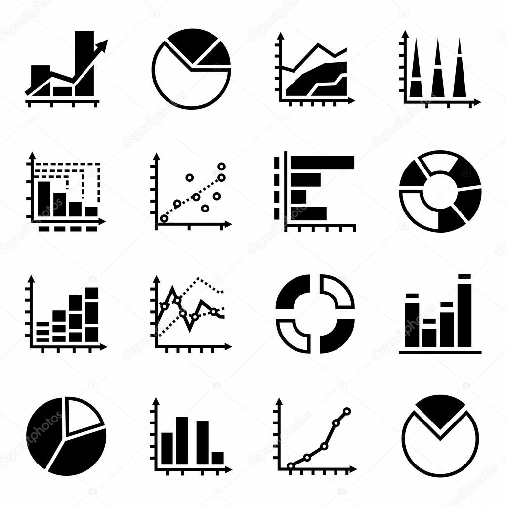 Vector Diagrams icon set Stock Vector Image by ©annexs #95087498