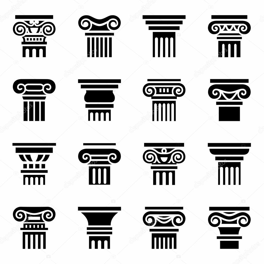 Columna vectorial icono conjunto Vector de stock #95111786 de ©annexs