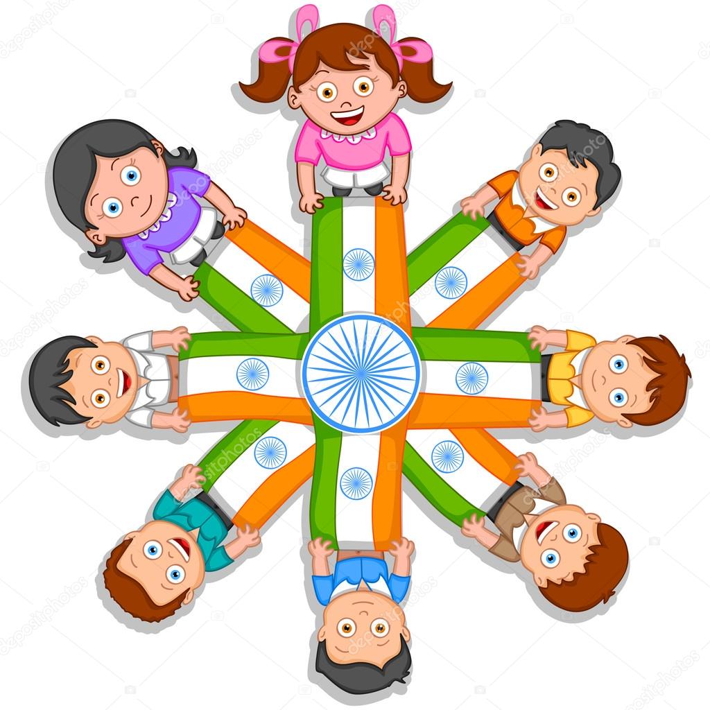 Indian kid hoisting flag of India Stock Vector Image by ...