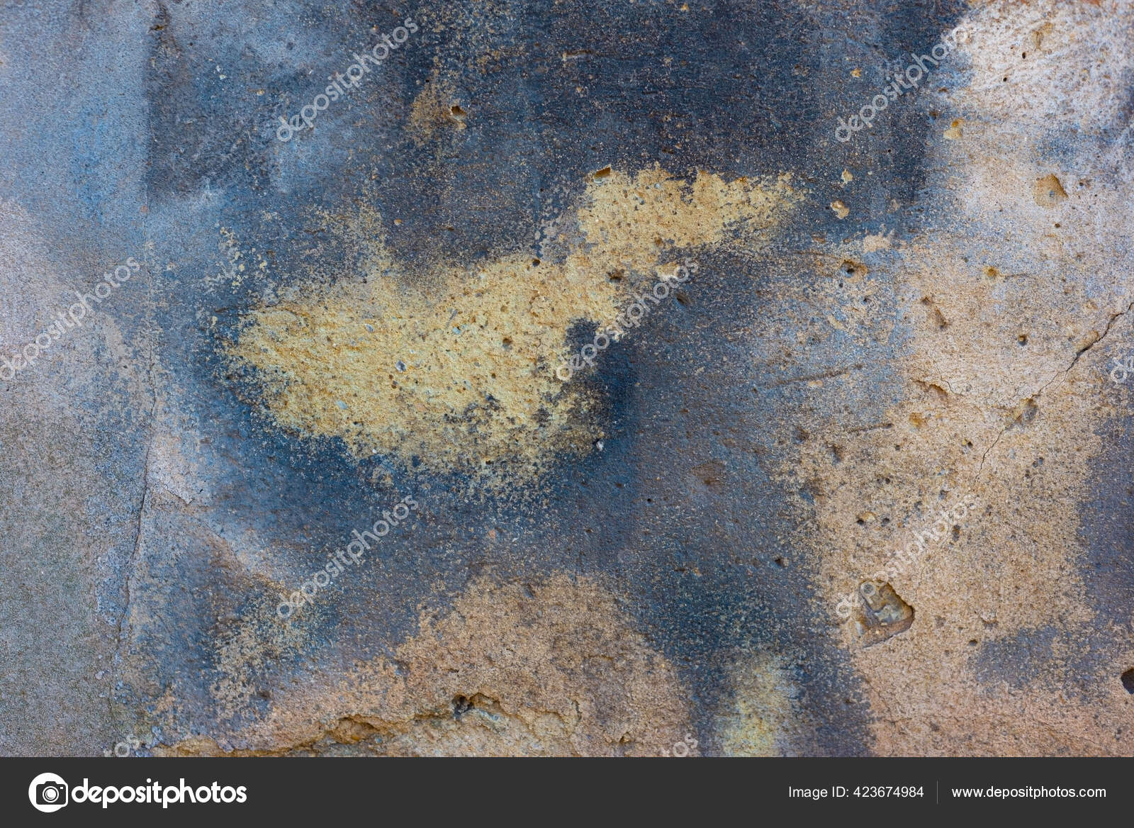 Blue Dark Blue Old Plaster Texture Street Wall House Old Stock Photo by ...