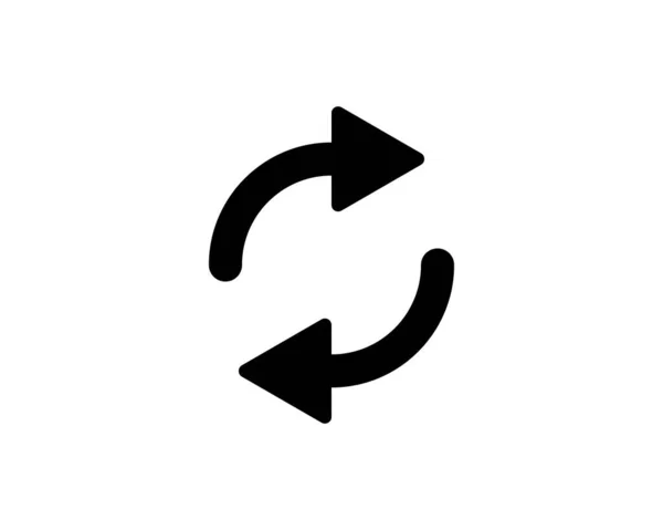 Recargar signo línea vector icono. Actualizar icono de vector. Repite ...