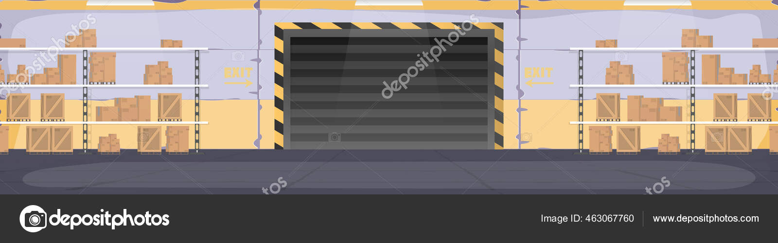 Dibujos Animados Vectoriales Ilustración Del Interior Del Trastero ...