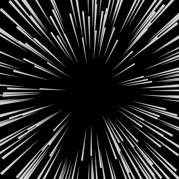 Linhas De Velocidade Radial Em Quadrinhos Elemento De Design Gráfico