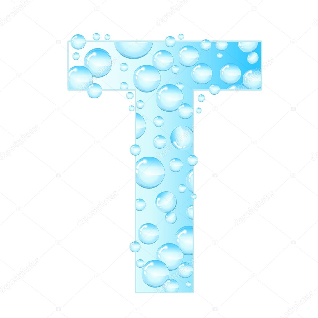 Water Bubble Letters