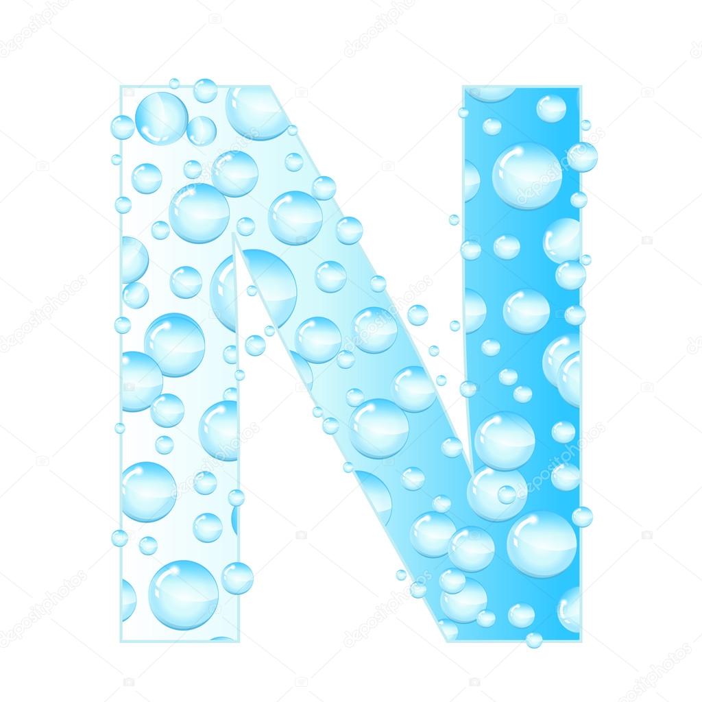 Water Bubble Letters