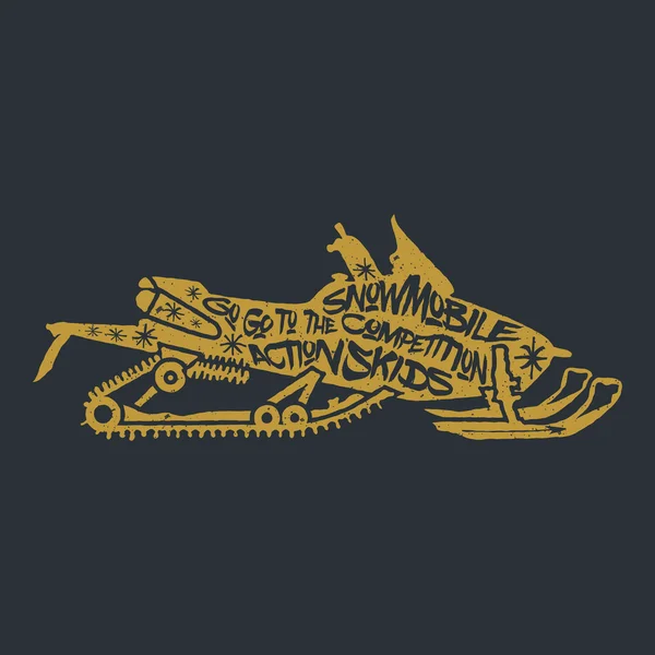 Vintage snowmobile Vector Images, Royalty-free Vintage snowmobile ...