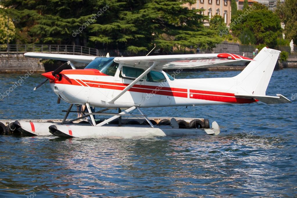 Red and White Float Plane — Stock Photo © marcoscisetti #73769695
