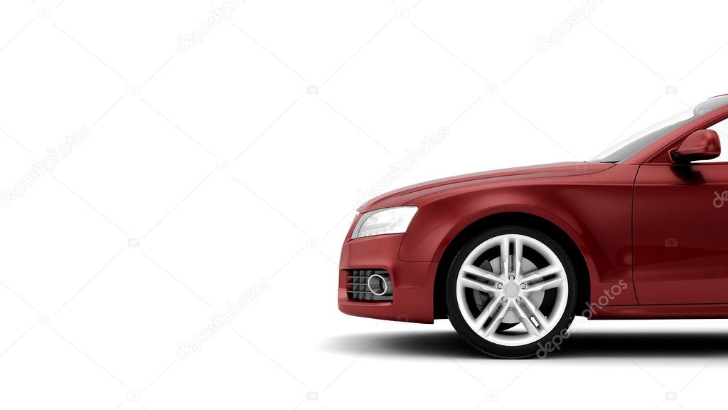 CG render of generic car Stock Photo by ©whilerests 64528013