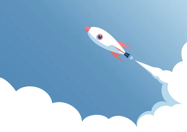 Cartoon rocket launch Stock Vector Image by ©IlyaF #113438830