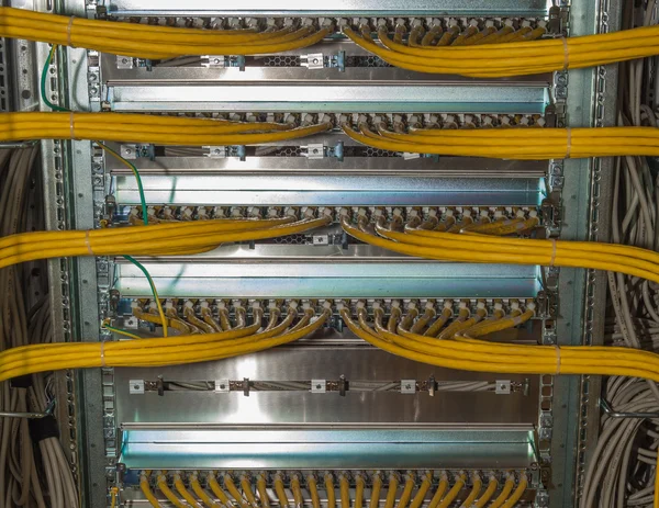 IT redundancy LAN cable connections in a Datacenter on a network ...