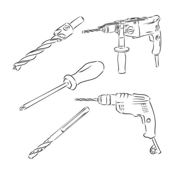 Tools line drawing Stock Photos, Royalty Free Tools line drawing Images ...