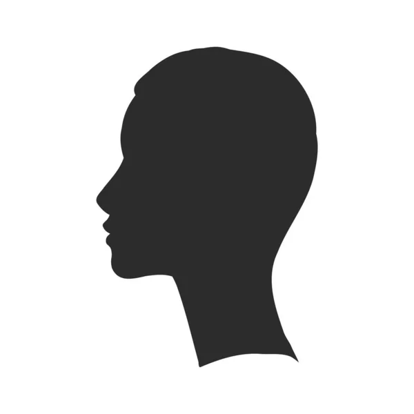 Perfil de rostro humano imágenes de stock de arte vectorial | Depositphotos