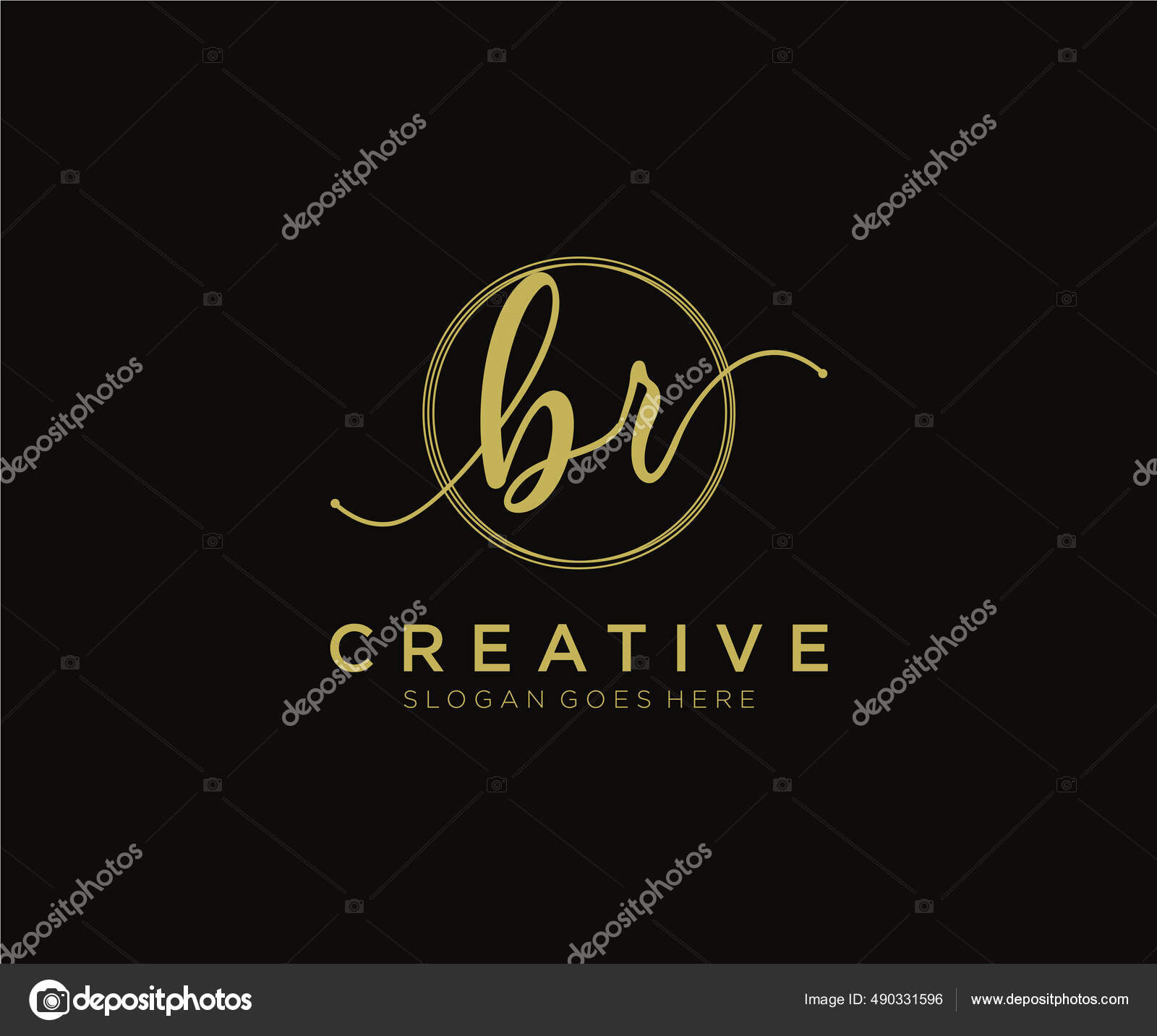 Feminine Logo Beauty Monogram Elegant Logo Design Handwriting Logo Initial Stock Vector Image by ...