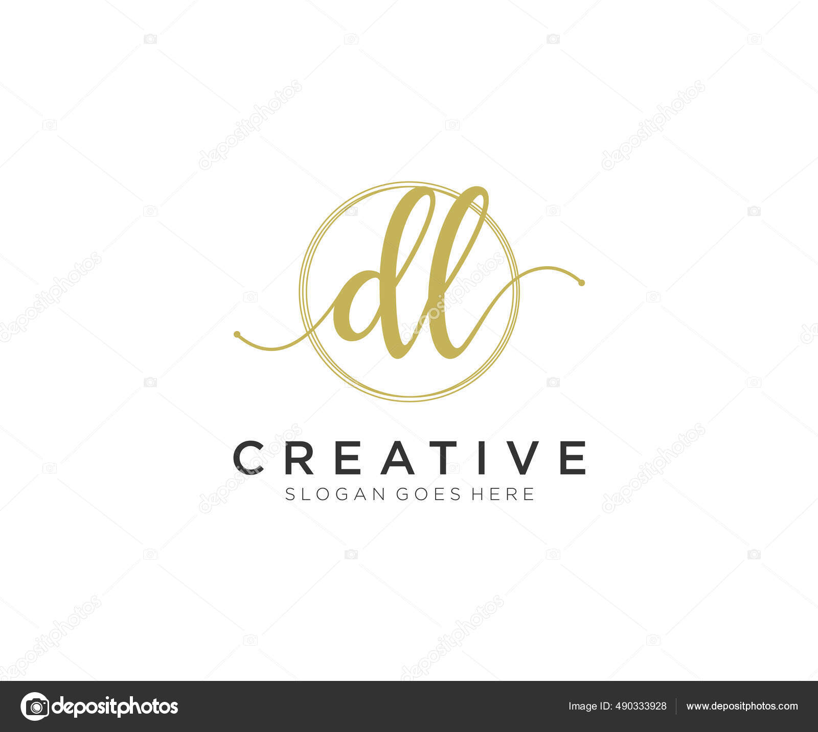 Feminine Logo Beauty Monogram Elegant Logo Design Handwriting Logo Initial Stock Vector Image by ...