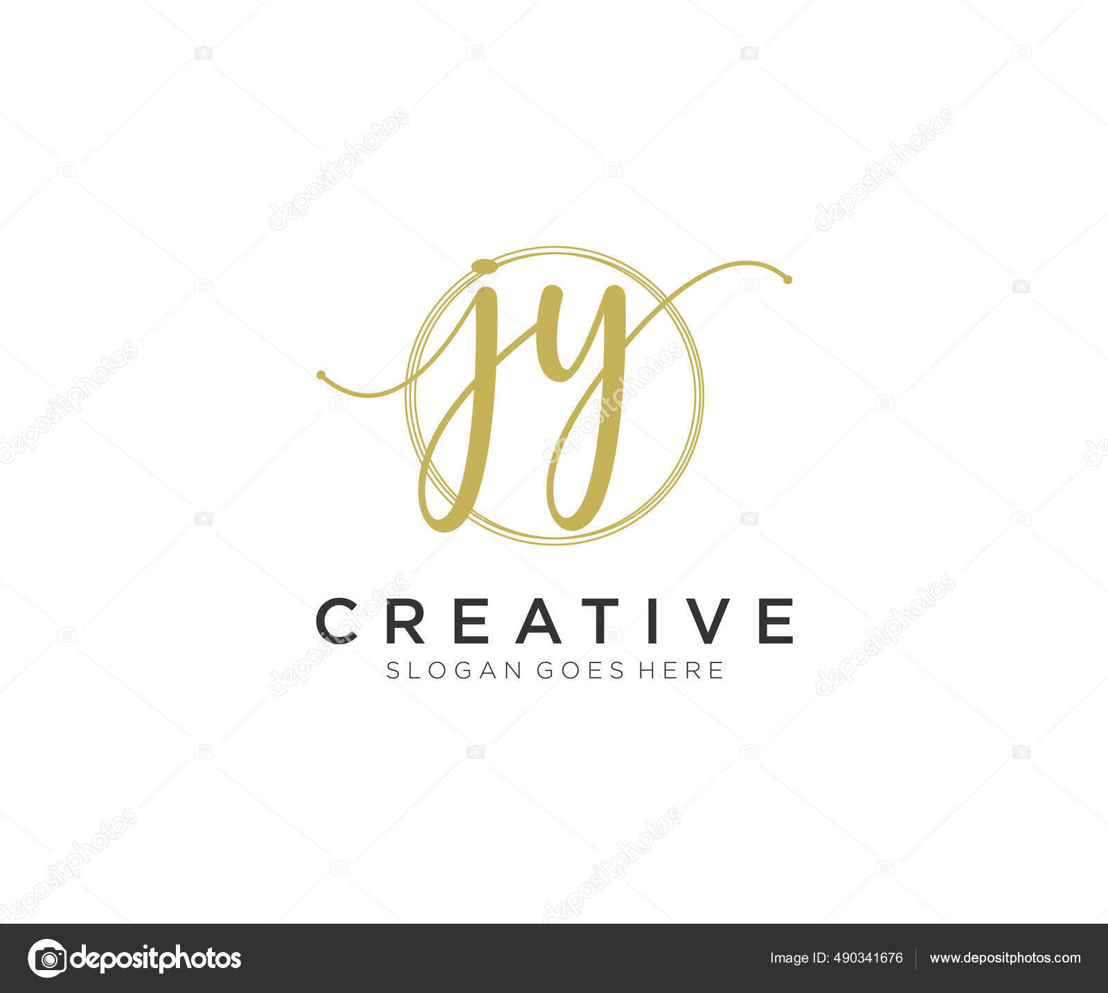 Feminine Logo Beauty Monogram Elegant Logo Design Handwriting Logo Initial Stock Vector Image by ...