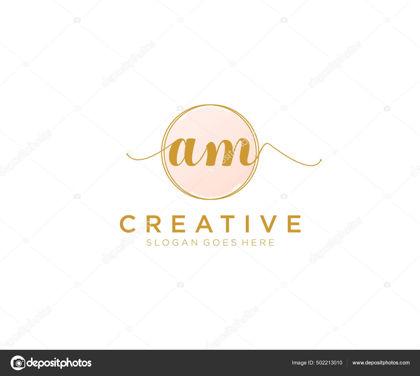 Feminine Logo Beauty Monogram Elegant Logo Design Handwriting Logo Initial Stock Vector Image by ...