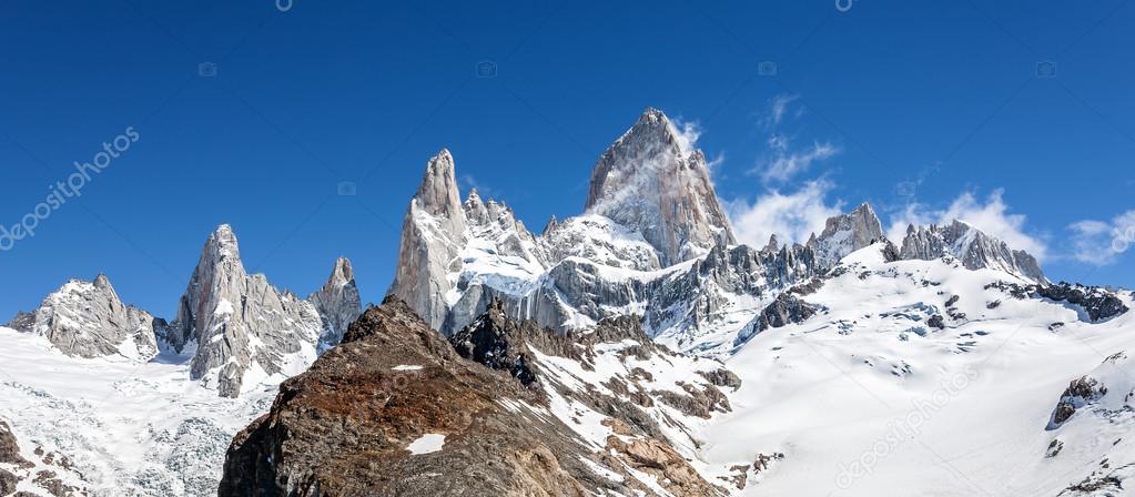 Fitz Roy Mountain Range in Patagonia, Argentina. Stock Photo by ...