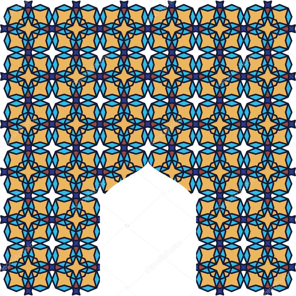 Patrón de color marroquí Vector de stock por ©Chalapan 106634398